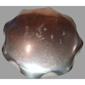 Mid century | Accents | Vintage Silver Copper Scalloped Edge Serving ...